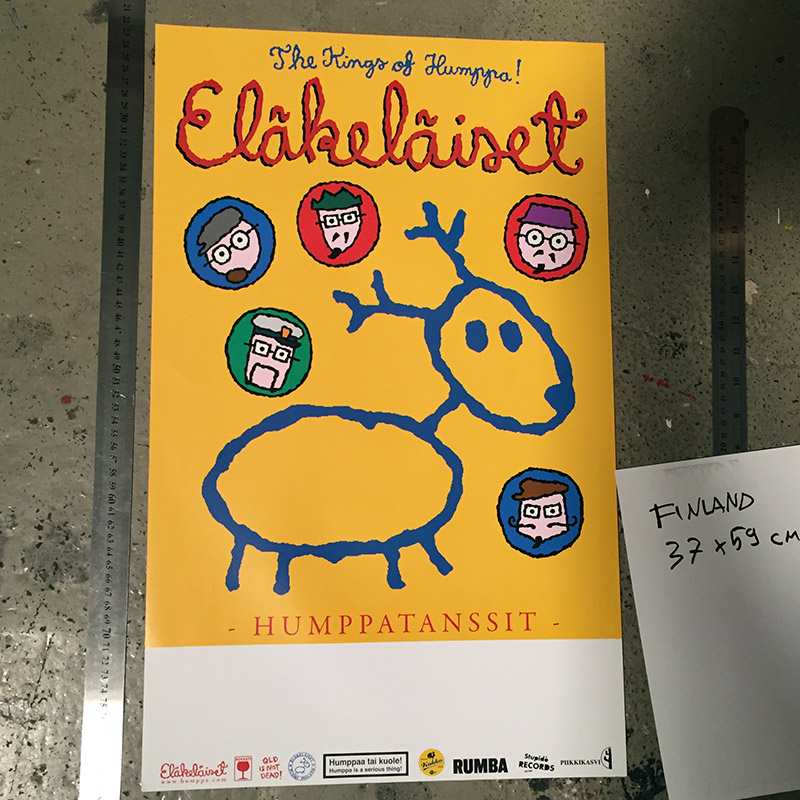 Orange Kings of humppa poster from Finland – Jokisen Valinta